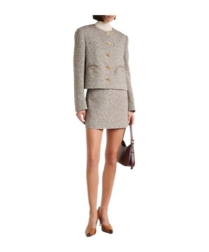 BLAZÉ MILANO Cropped Tweed Jacket