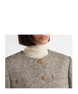BLAZÉ MILANO Cropped Tweed Jacket