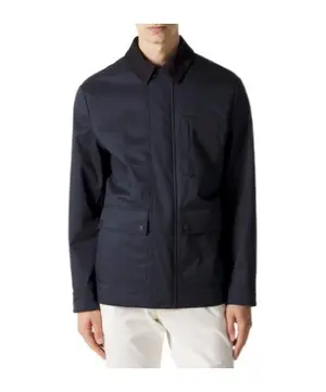 Canali Fleece-collar Coat
