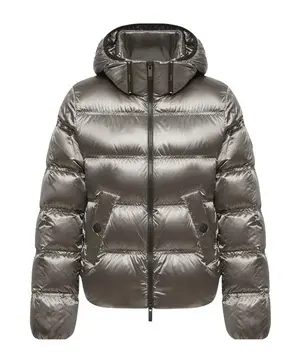 Moncler Sensation Hooded Down Jacket - Silver