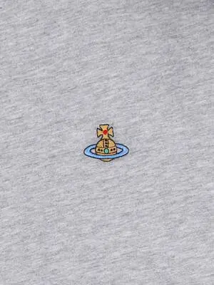 VIVIENNE WESTWOOD Orb Logo Cap Sleeve Top - Grey