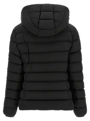 Moncler Zip-up Hooded Down Jacket - Black