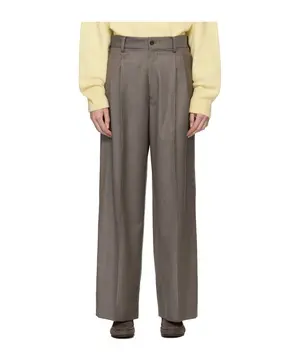 SSSTEIN Wool Wide-leg Casual Pants