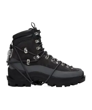 HELIOT EMIL Hiking Lace-up Ankle Boots - Dark Gray