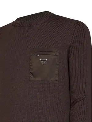 Prada Pocket-detailed Crewneck Jumper
