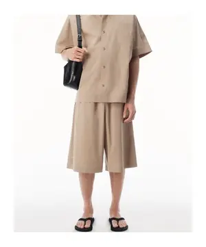 Alexander Wang Perforated Logo Mid-rise Short