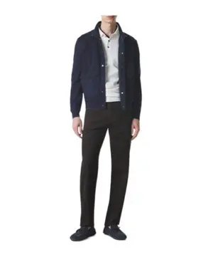 Canali Minimalist Suede Jacket