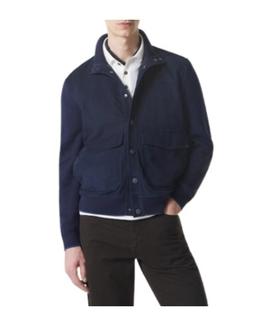Canali Suede Bomber Jacket