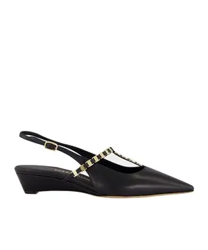 FERRAGAMO Ardea Chain-link Slingback Pumps