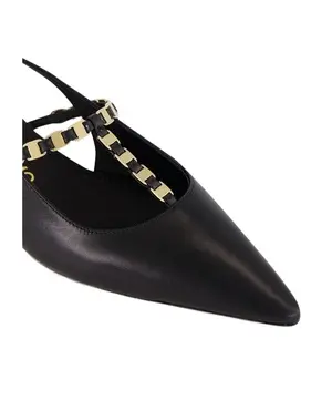 FERRAGAMO Ardea Chain-link Slingback Pumps