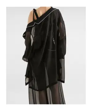 Dolce & Gabbana Dolce Gabbana Sheer Piped Shirt
