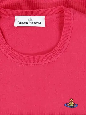 VIVIENNE WESTWOOD Orb Embroidered Knit Top