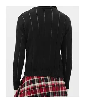 ANN DEMEULEMEESTER Rikki Brushed Rib Crew Neck Sweater
