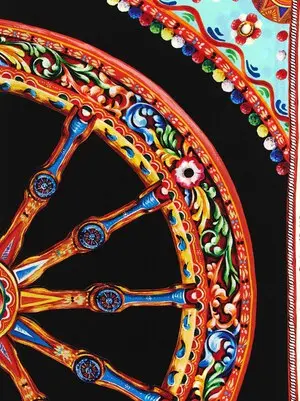 Dolce & Gabbana Dolce Gabbana Carretto Print Square Scarf