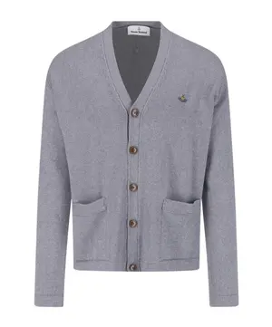 VIVIENNE WESTWOOD Orb Button-up Cardigan - Gray