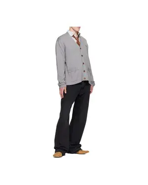 VIVIENNE WESTWOOD Orb Button-up Cardigan - Gray
