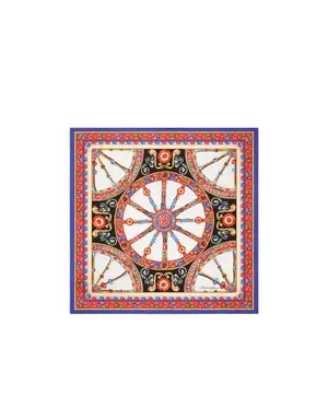 Dolce & Gabbana 50x50 Carretto-print Silk Twill Scarf - Multicolor