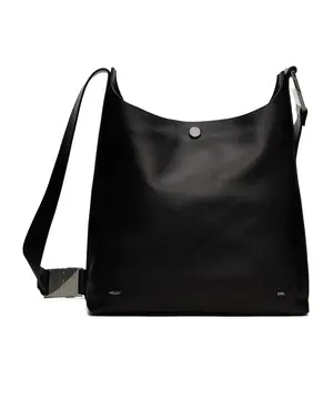 HELIOT EMIL Mantica Snap-button Shoulder Bag - Black