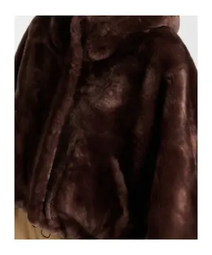 BLANCHA Cropped Shearling Jacket
