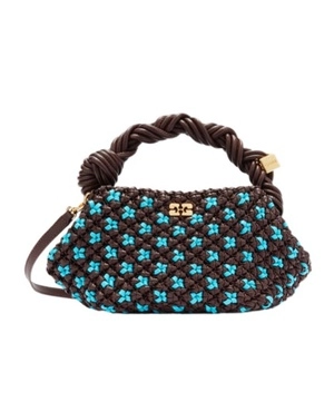 GANNI Braided Mini Bag - Black