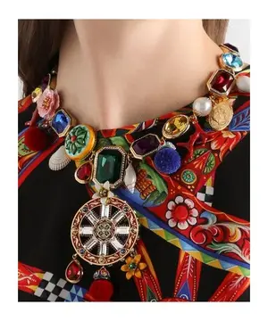 Dolce & Gabbana Carreto Wheel Necklace