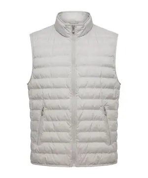 Brunello Cucinelli High-necked Sleeveless Cotton Coat