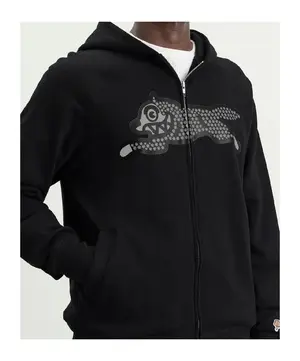 ICECREAM Glitter Running Dog Zip Through Hood