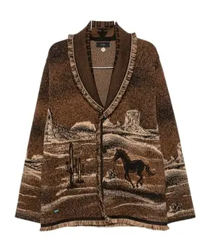 Alanui Long-sleeve Cardigan - Brown
