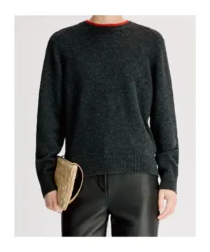 Loulou De Saison Otis Bicolor Cashmere Sweater