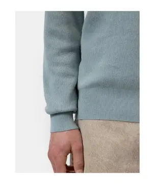Closed Half-zip Cotton-blend Jumper