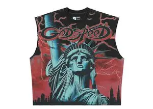 GODSPEED Voltage Sleeveless T-shirt - Red