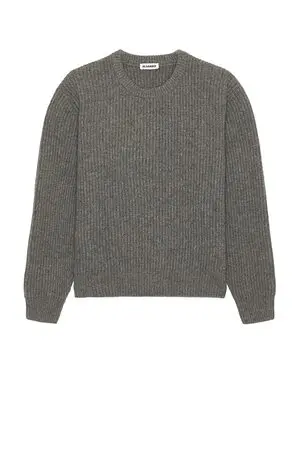 JIL SANDER Fisherman's Rib Crewneck Sweater