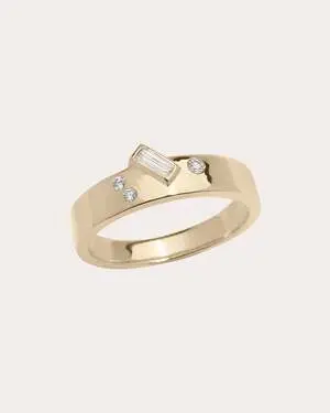RITIQUE Diamond Mosaic Mini Mélange Band Ring - Gold