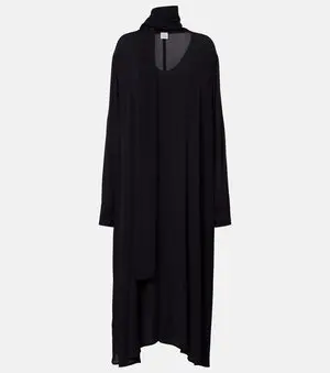 TOTEME Tie-neck Maxi Dress - Black
