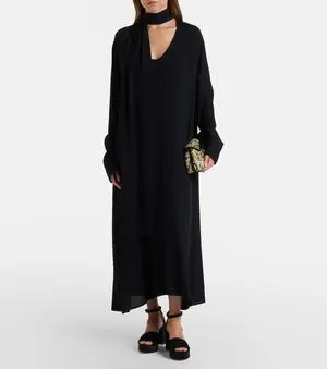 TOTEME Tie-neck Maxi Dress