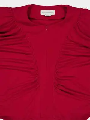 Stella McCartney Draped Crepe Jersey Gown - Red