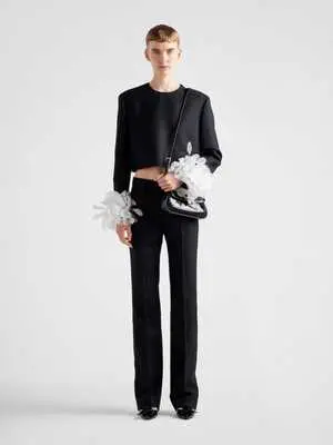 Prada Classic Wool Straight-leg Trousers