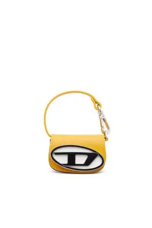 DIESEL® Bag Charm In Leather With Oval D Logo