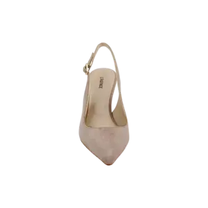 L'Agence Vichy Slingback Pump In Suede - Cappuccino Suede