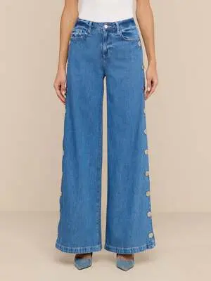 L'Agence Jennings Snap Wide-leg Jean