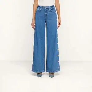 L'Agence Jennings Snap Wide-leg Jean