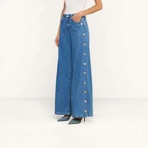 L'Agence Jennings Snap Wide-leg Jean