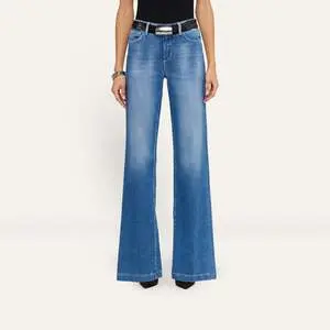 L'AGENCE Scottie Wide-leg Jean In Indigo