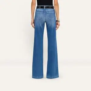 L'AGENCE Scottie Wide-leg Jean In Indigo