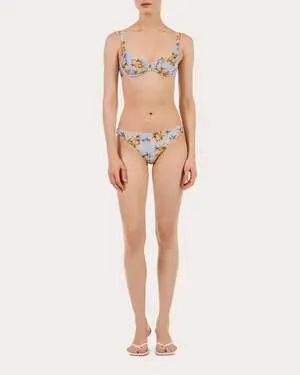 Agua Bendita Promesa Valle Low-rise Bikini Bottoms Elastane/polyester/polyamide