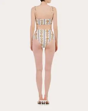 Agua Bendita Primavera Valle Bandeau Bikini Top