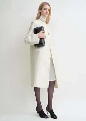 TOTEME Belted Croco-embossed Clutch