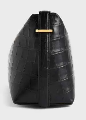 TOTEME Belted Croco-embossed Clutch