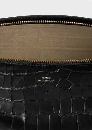 TOTEME Belted Croco-embossed Clutch