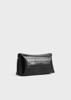 TOTEME Belted Croco-embossed Clutch